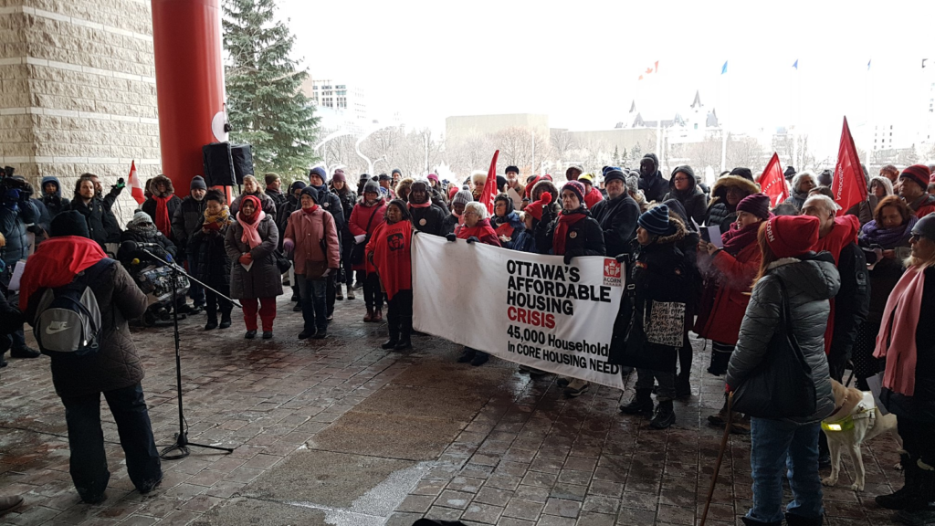 Close to 200 at Ottawa Rally for Affordable Housing- Win $15 Million in ...
