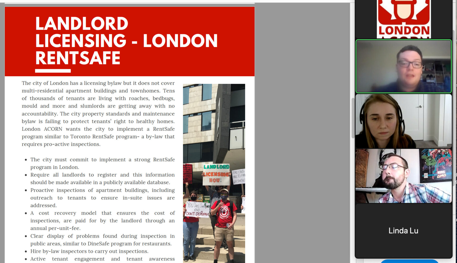 London ACORN Releases Affordable & Healthy City platform - ACORN Canada