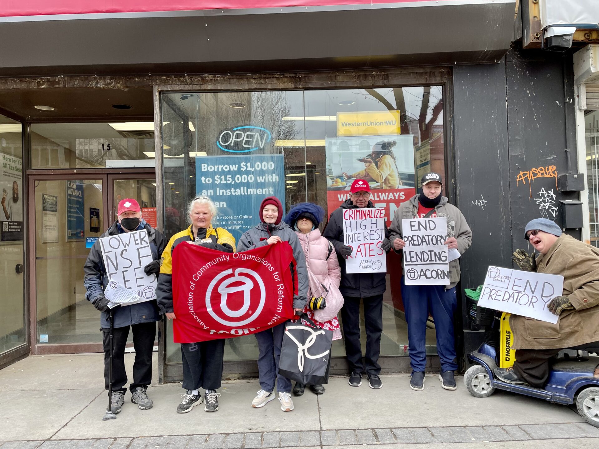 Here’s a brief account of the amazing ACORN actions across several cities: