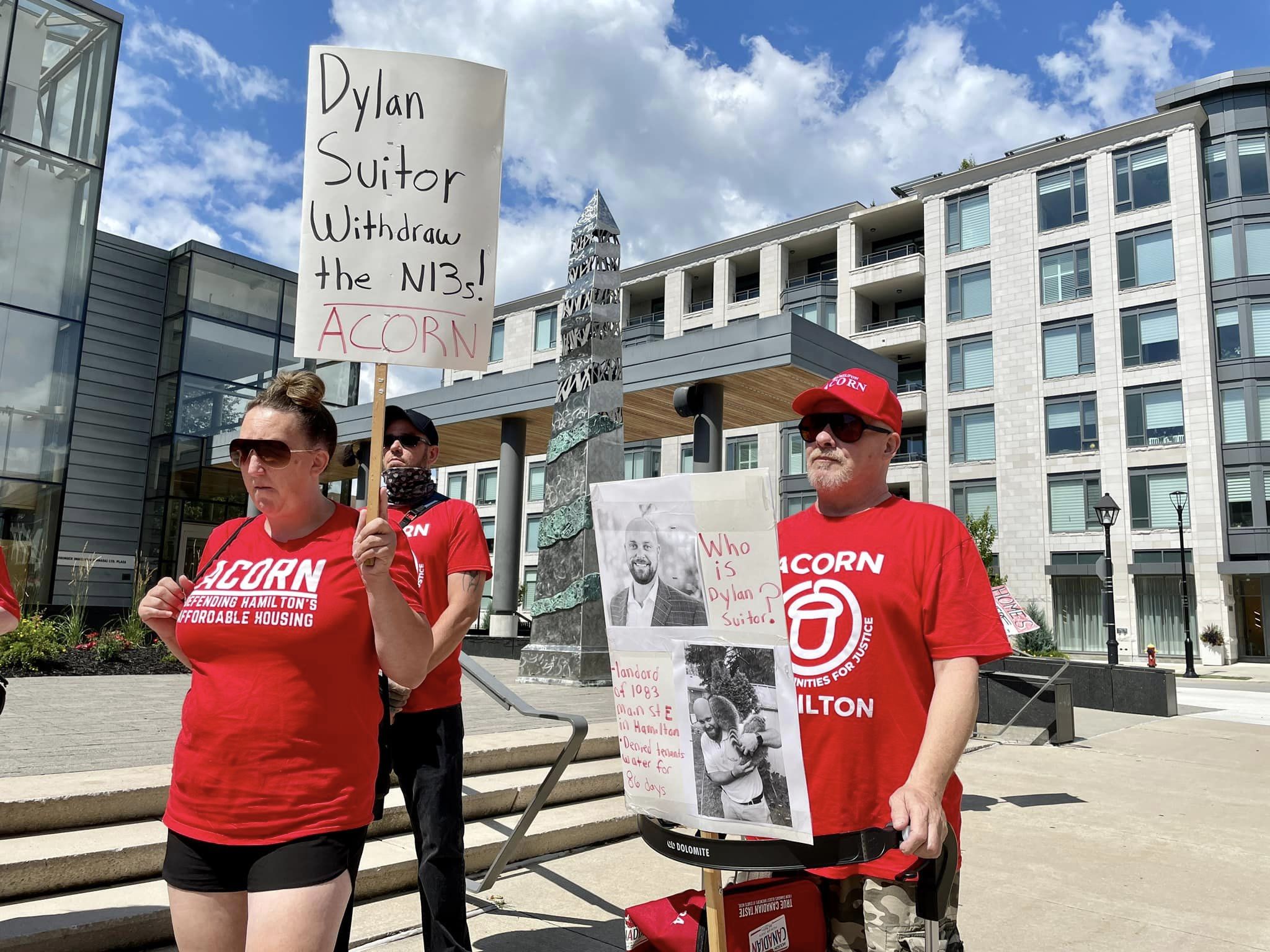 ACORN Hamilton and allies crash Dylan Suitor’s landlord empowerment ...