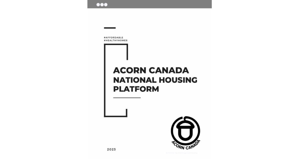 ACORN National Housing Platform 2023 - ACORN Canada