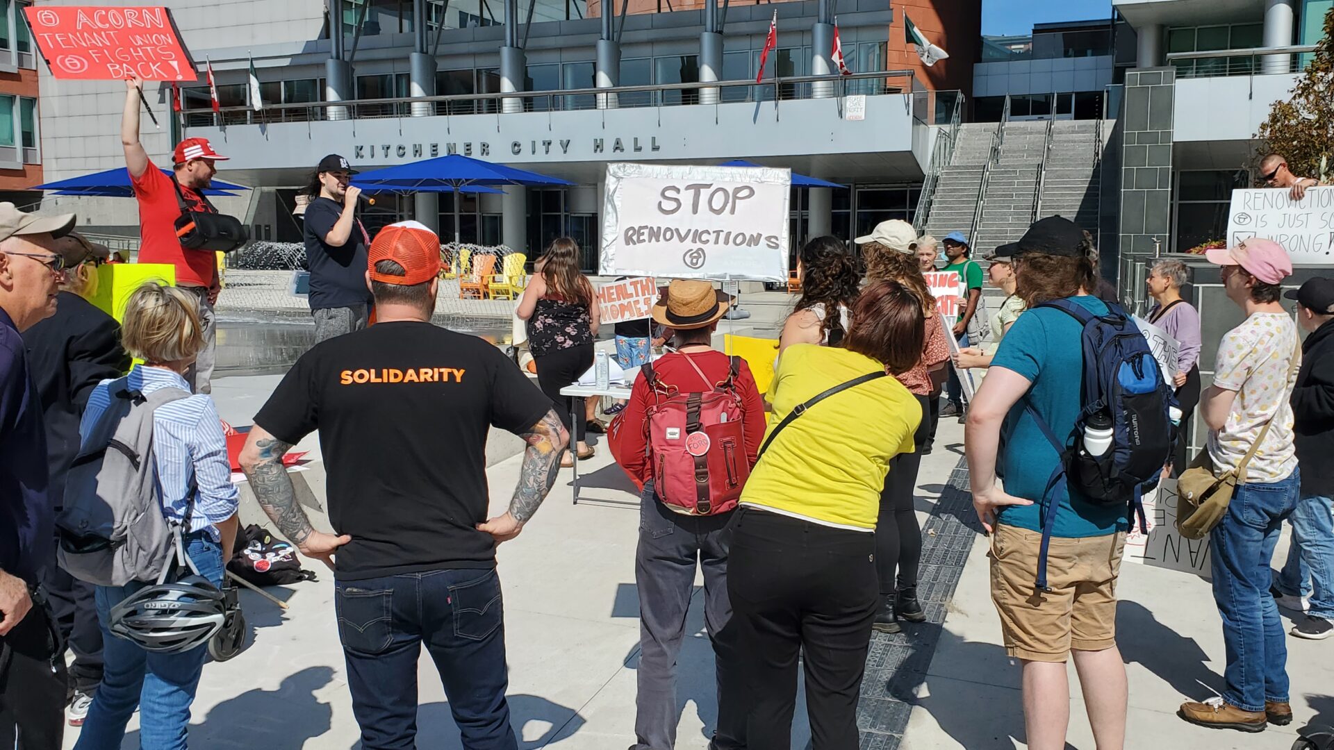 Waterloo Region ACORN Rally to Fight for a Renoviction Bylaw! - ACORN Canada