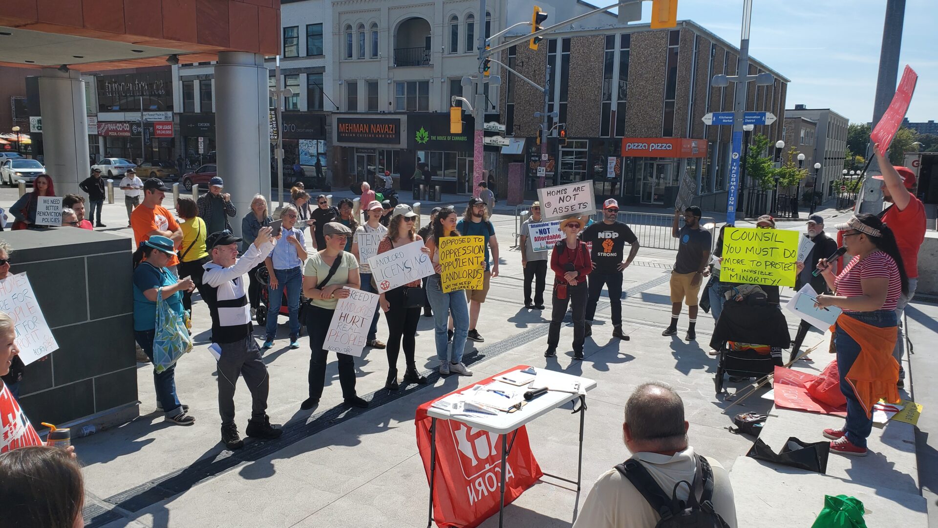 Waterloo Region ACORN Rally to Fight for a Renoviction Bylaw! - ACORN Canada