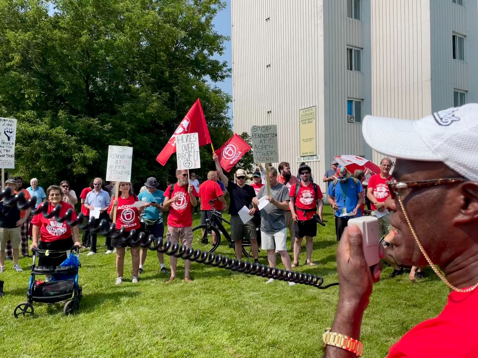 Aspen Towers Tenant Union Speak Out Against Mass Renoviction - ACORN Canada