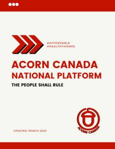 ACORN National Platform 2025 - ACORN Canada